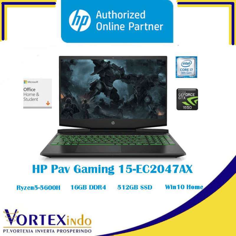 Jual Laptop Hp Pav Gaming 15-ec2047ax - Ryzen5-5600h 16gb 512gb 15.6 ...