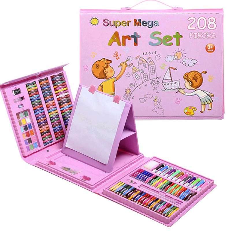 Jual Set Alat Menggambar dan melukis anak isi 208pc /Crayon Set Lengkap ...