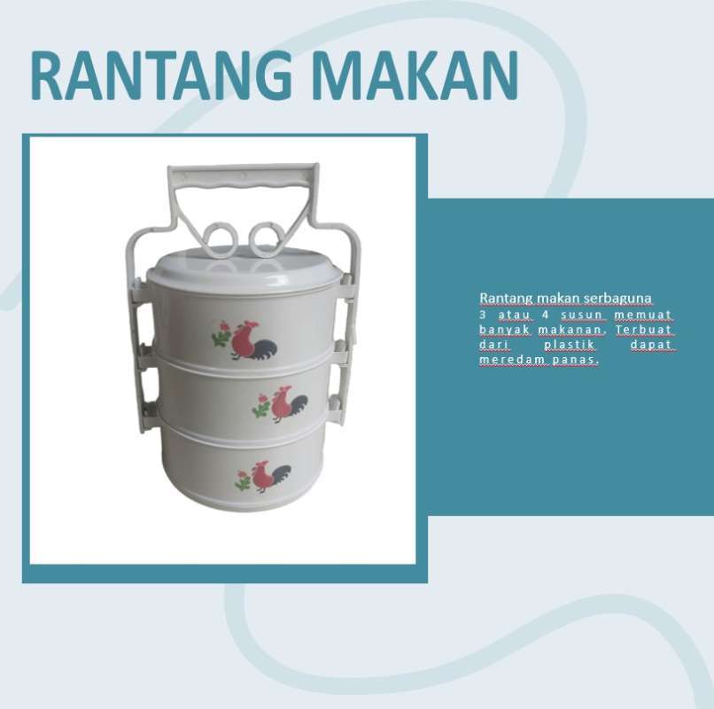 Promo Rantang Plastik Kotak Makan Tempat Makan Rantang Susun Ayam Jago ...