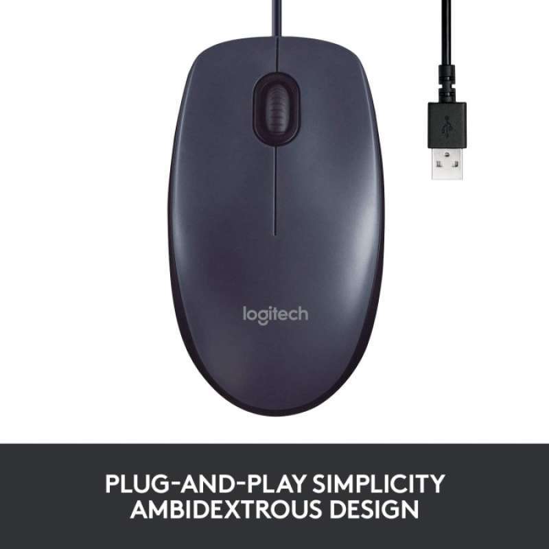 Promo Logitech B 100 / B100 Optical Usb Mouse Diskon 28% di Seller ...