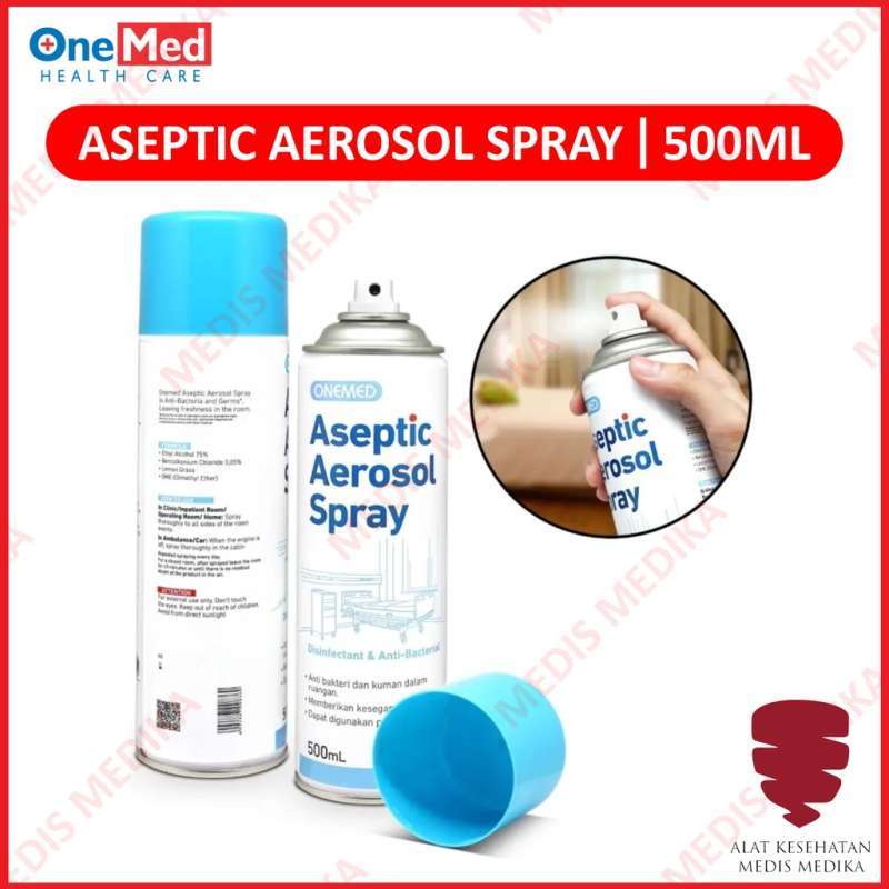 Jual Aseptic Aerosol Spray 500ml Onemed Antiseptic Anti Septik Septic ...