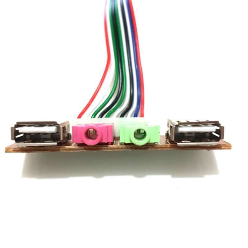 Promo Usb Front Panel 9 Pin With Audio Pc Splitter Microphone Case ...