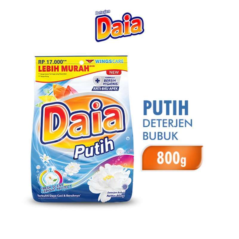 Jual Daia Detergent Bubuk Putih 800gr Di Seller Toko Dhetik - Rendeng ...