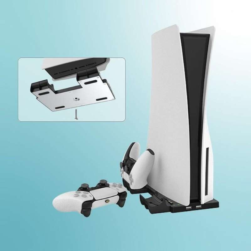 Jual OIVO Multifunctional Dual Charging Vertical Stand PS5 Playstation ...