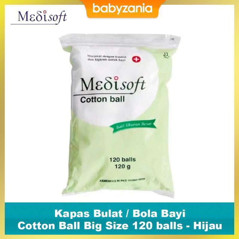 Jual Medisoft Kapas Bulat - Bola Bayi Cotton Ball Big Size 120 balls ...