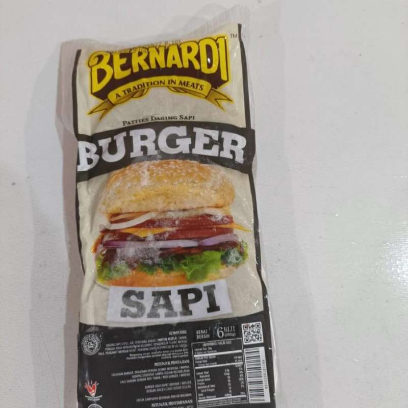 Jual Burger Bernardi Sapi Beef Di Seller Afung Frozen - Cipondoh Indah ...