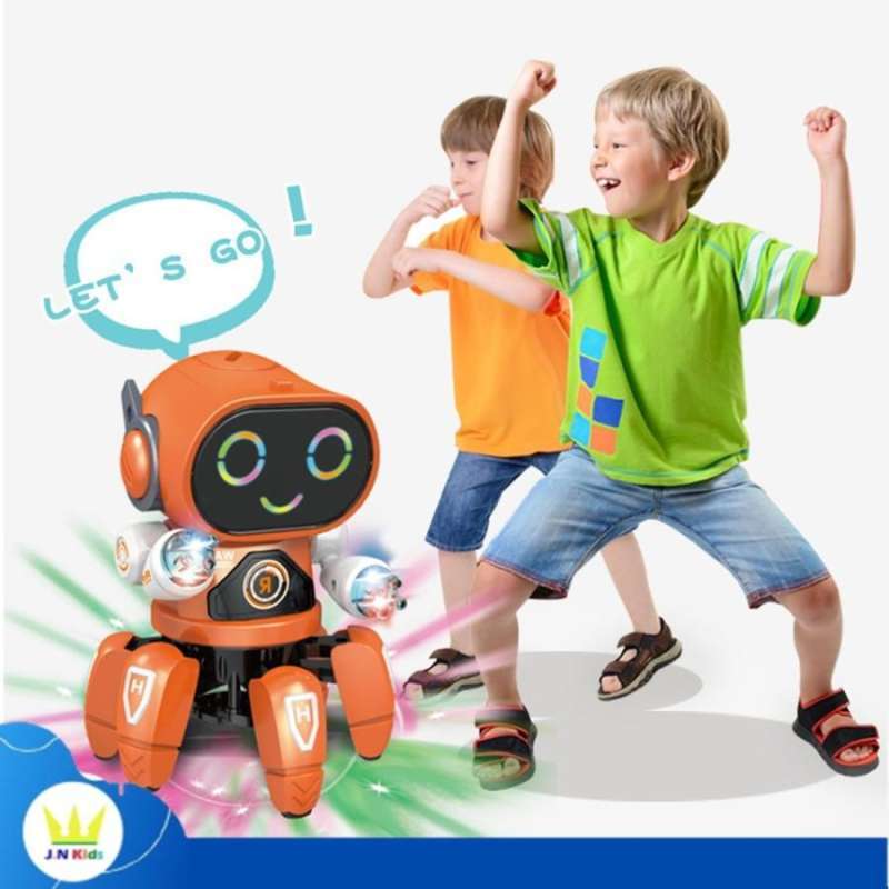 Jual BARU MAINAN ANAK ROBOT DANCE BERJALAN KAKI 7 DENGAN MUSIK DAN ...