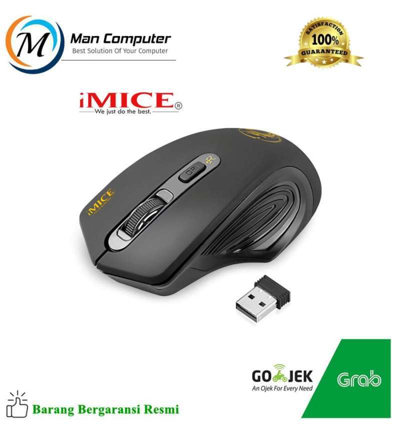 Jual Imice Wireless Gaming Mouse 2000 Dpi - Normal Version - E-1800 - Black di Seller MANCOMP_ID ...
