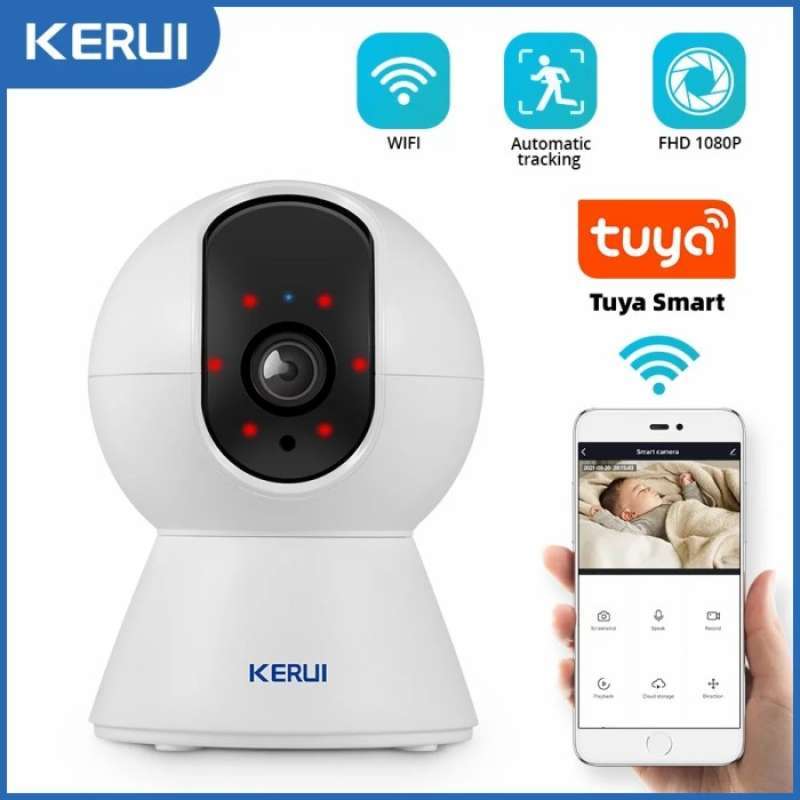 Jual IP Camera Cam CCTV KERUI K259 Tuya Auto Tracking Smart WIFI di ...