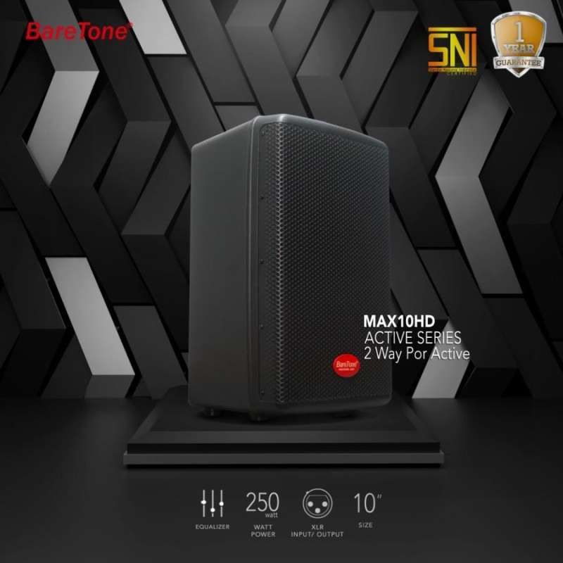 Jual Speaker Aktif Baretone MAX 10 HD (250 Watt - MAX10HD) di Seller RAJA SPORT & MUSIK - Aur ...