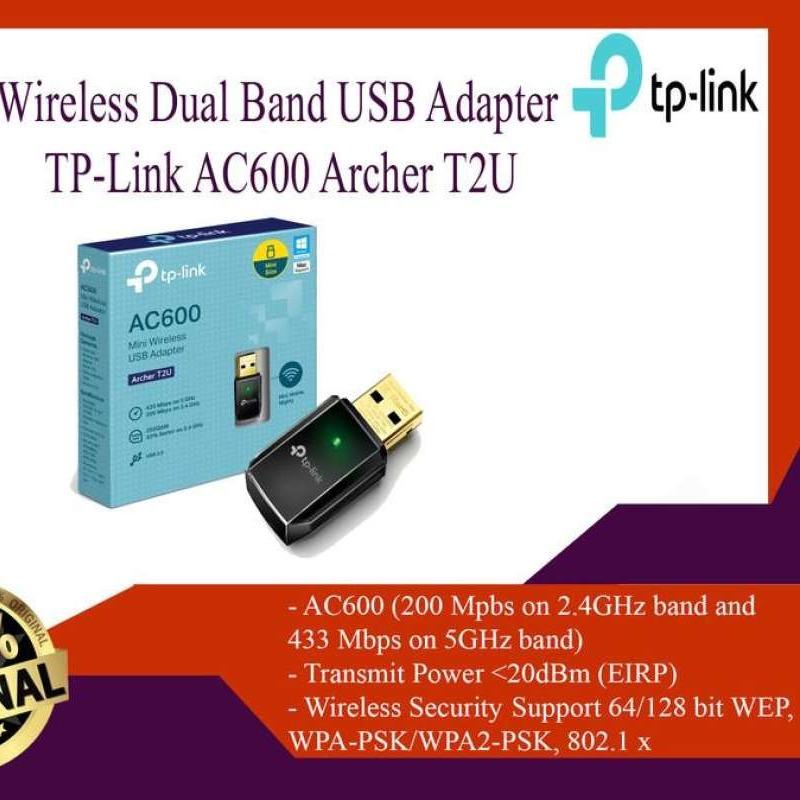 Jual TP-Link Archer T2U AC600 Wireless Dual Band USB Adapter Original ...