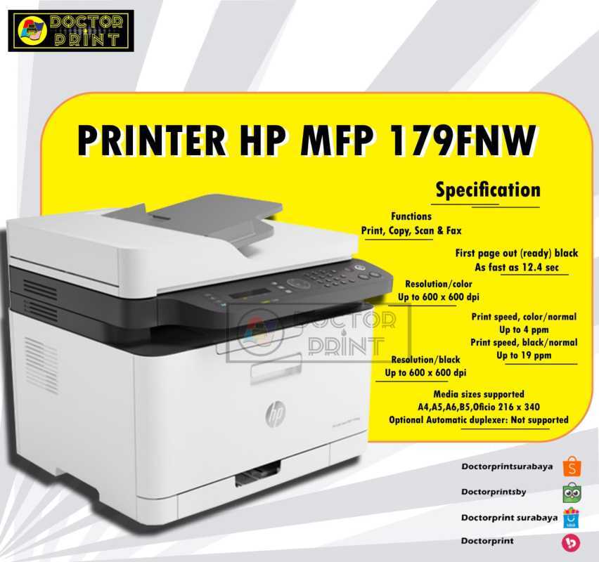 Jual Printer HP Laserjet MFP 179FNW [4ZB79A] di Seller Doctorprint ...