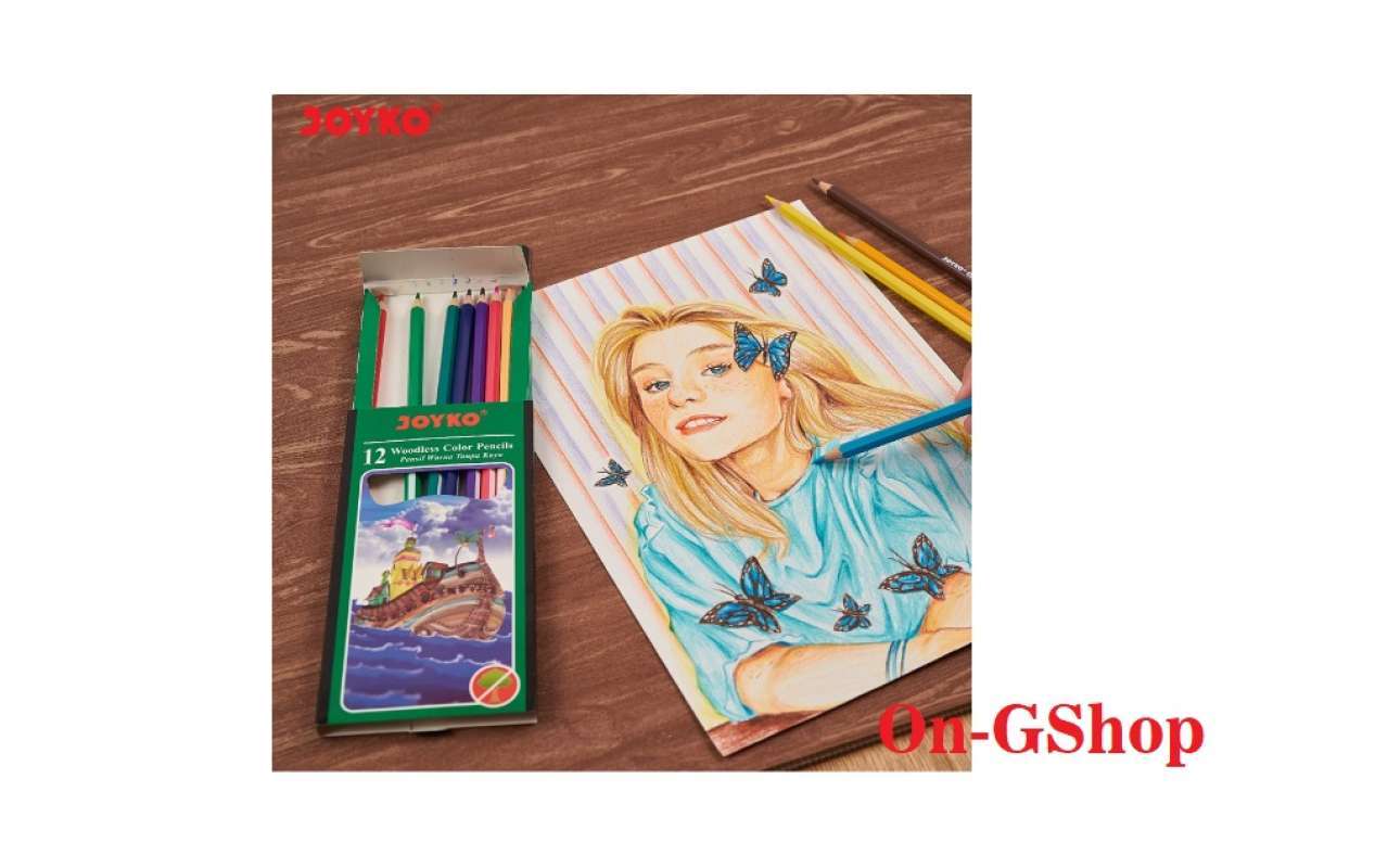 Jual Pensil Warna Joyko 12 Warna Panjang Joyko Colour Pencil Cp 103