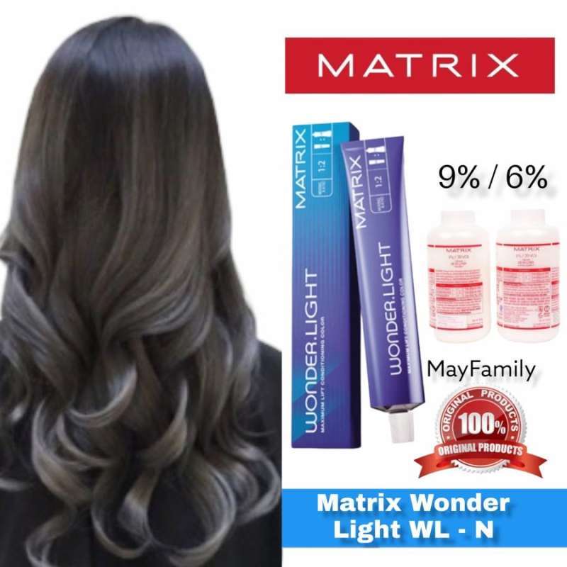 Jual Matrix Wonder Light WL- N cat pewarna rambut + oxydant di Seller ...