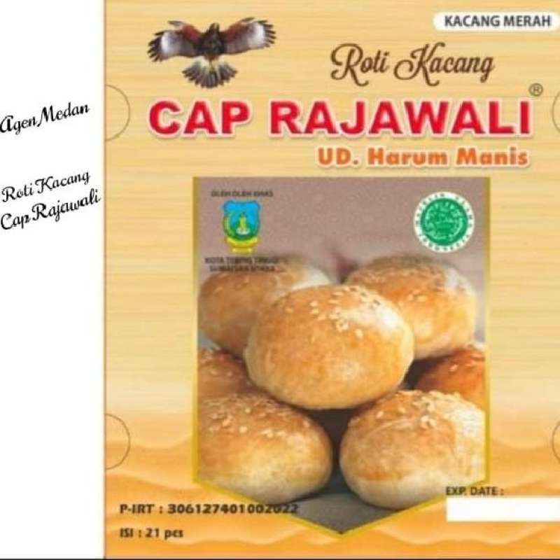 Jual Agen-Medan, Roti Kacang Cap Rajawali, Kacang Merah Isi 21 Biji di ...