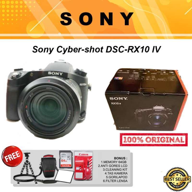 Jual Sony Cyber-shot Dsc-rx10 Iv Digital Camera Original Resmi Rx10 ...