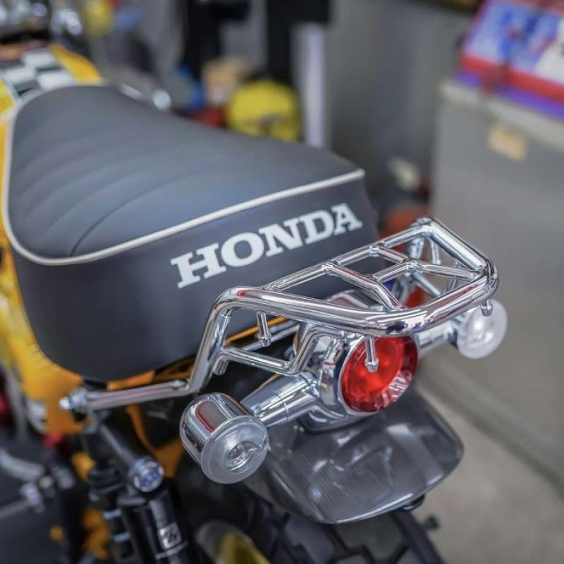 Jual Chrome Rear Rack Luggage Carrier Bracket Rak Belakang Honda Monkey ...