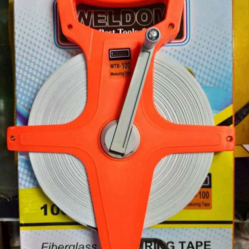 Jual Meteran Panjang 50m 100m Meter Meteran Tarik Ukur Tanah Bahan ...