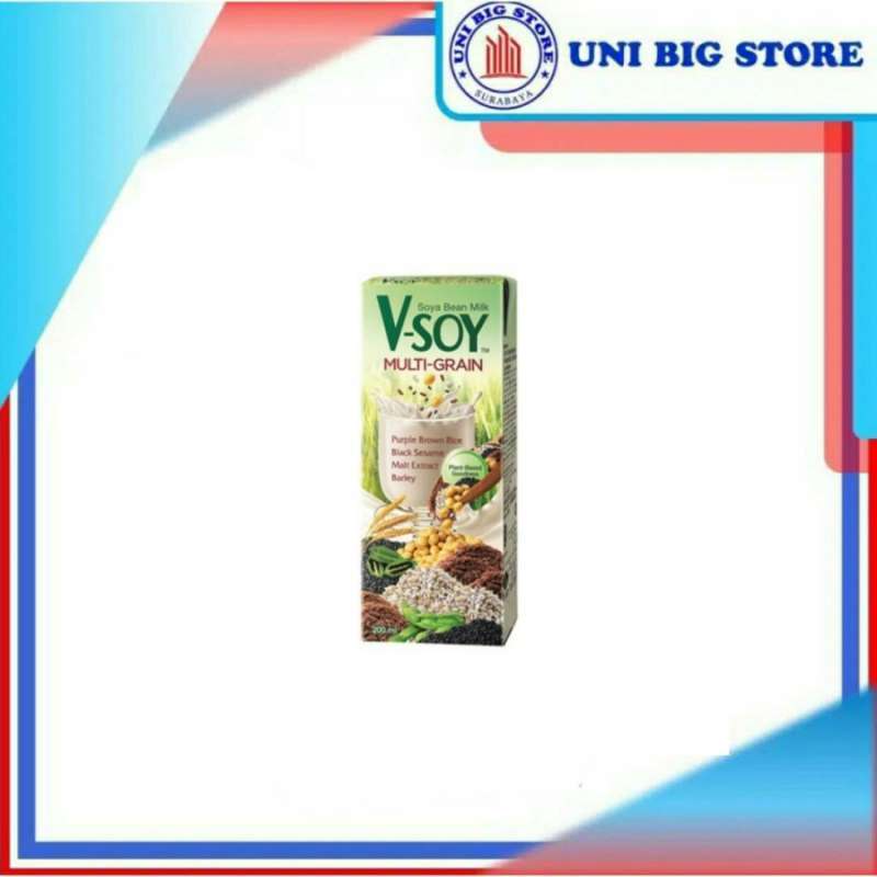 Jual V-SOY Susu VSOY Multi Grain Soy Milk UHT 200 ml Tau Cing Sehat ...