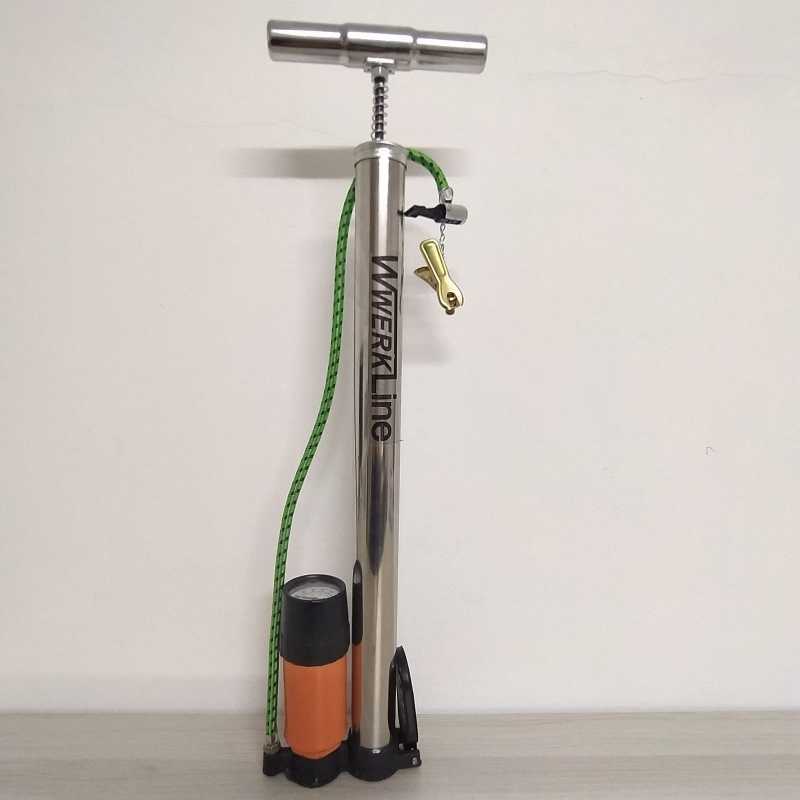 Jual POMPA SEPEDA WERKLINE CHROME PLUS METER di Seller XUper Store ...