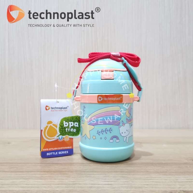 Promo TECHNOPLAST Howdy Cat Bottle Sport 560ml | Botol Air Sedotan ...