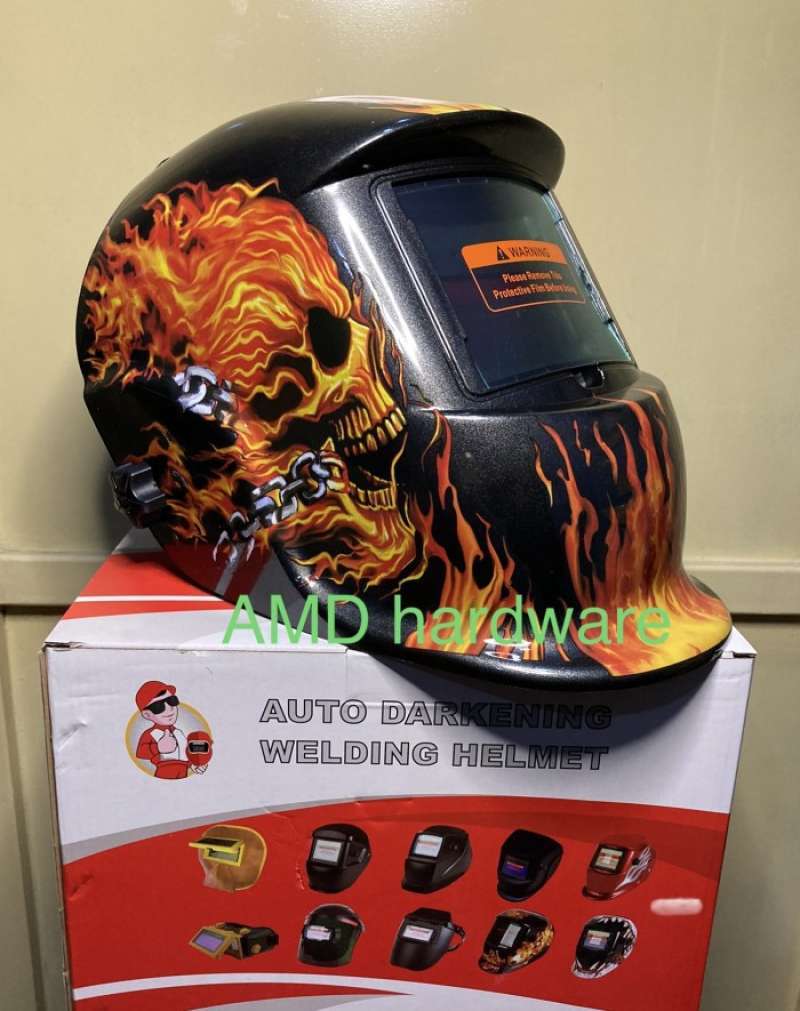 Jual Helm Kedok Las Otomatis/ Auto Darking Welding Helmet Redfox ...