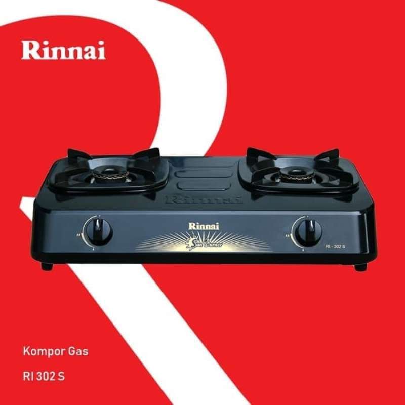 Jual Rinnai RI-302S Kompor Gas 2 Tungku + Selang Paket Regulator Gas ...