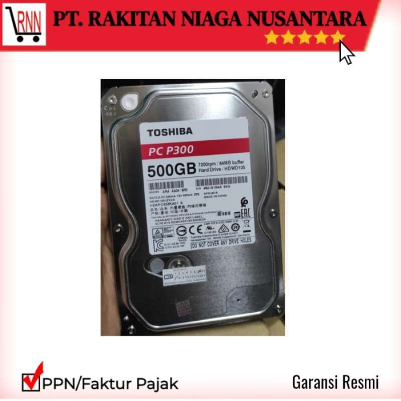 Promo Toshiba 500gb Sata 3 7200rpm P300 500gb Diskon 13% Di Seller ...