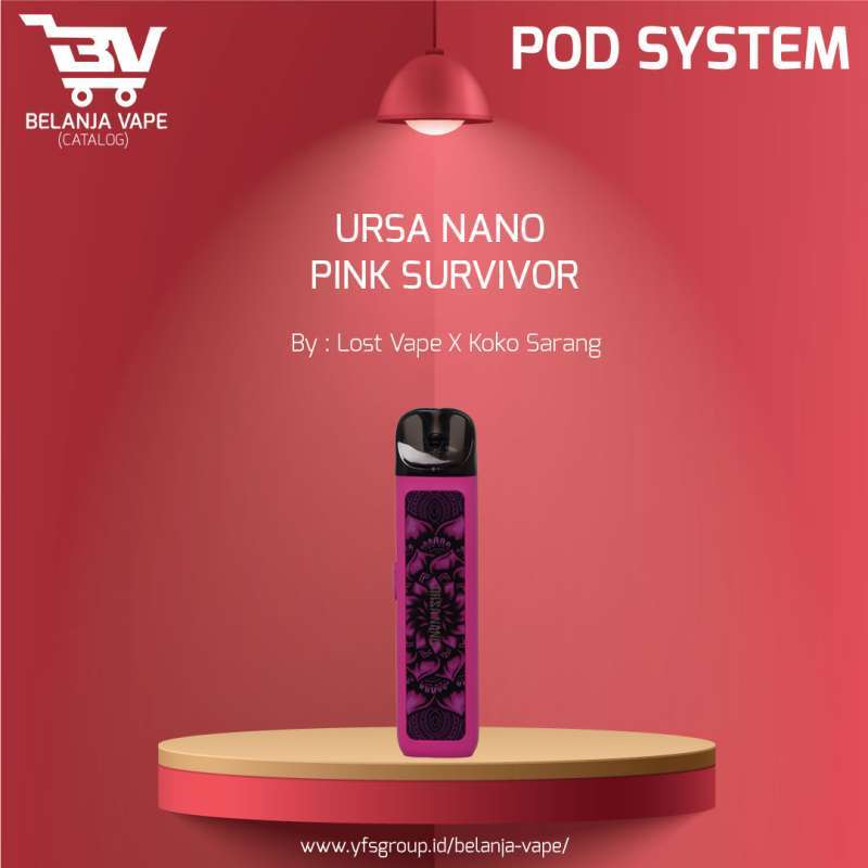 Jual Ursa Nano Pink Survivor Pod Kit By Lost Vape X Koko Sarang Di ...