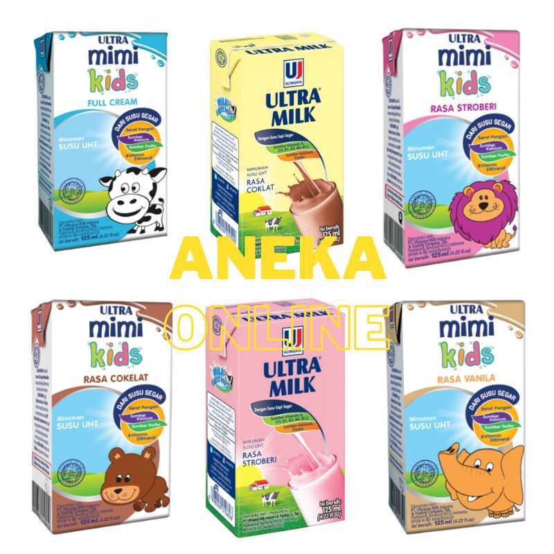 Jual ULTRA Susu UHT / Susu Ultra Mimi Kids 125ml (1 Karton) di Seller ...