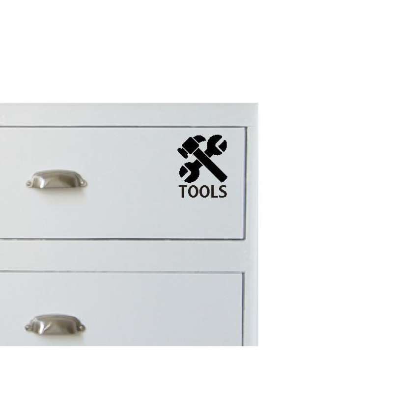 Jual Stiker Nama Tools Perkakas Repair Rak Laci Sticker Tag Lemari ...