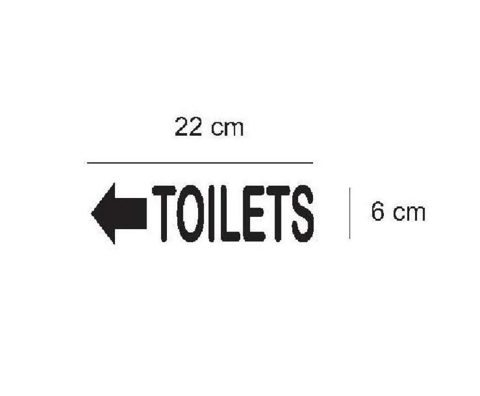 Jual WallStiker Petunjuk Arah Toilet Sign Kamar Mandi Hotel Restoran ...