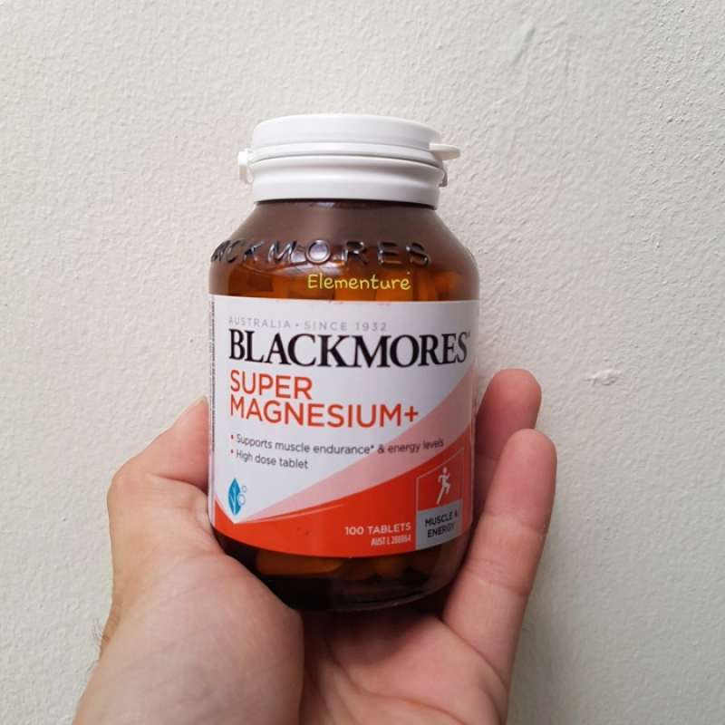 Promo (DIJAMIN ORIGINAL) Blackmores Super Magnesium Plus 100 Tablets ...