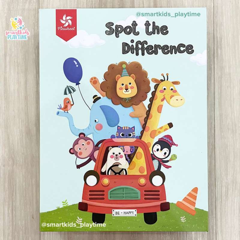 Jual Pinwheel Spot The Difference Wipe Clean Flash Cards Mainan Edukasi ...