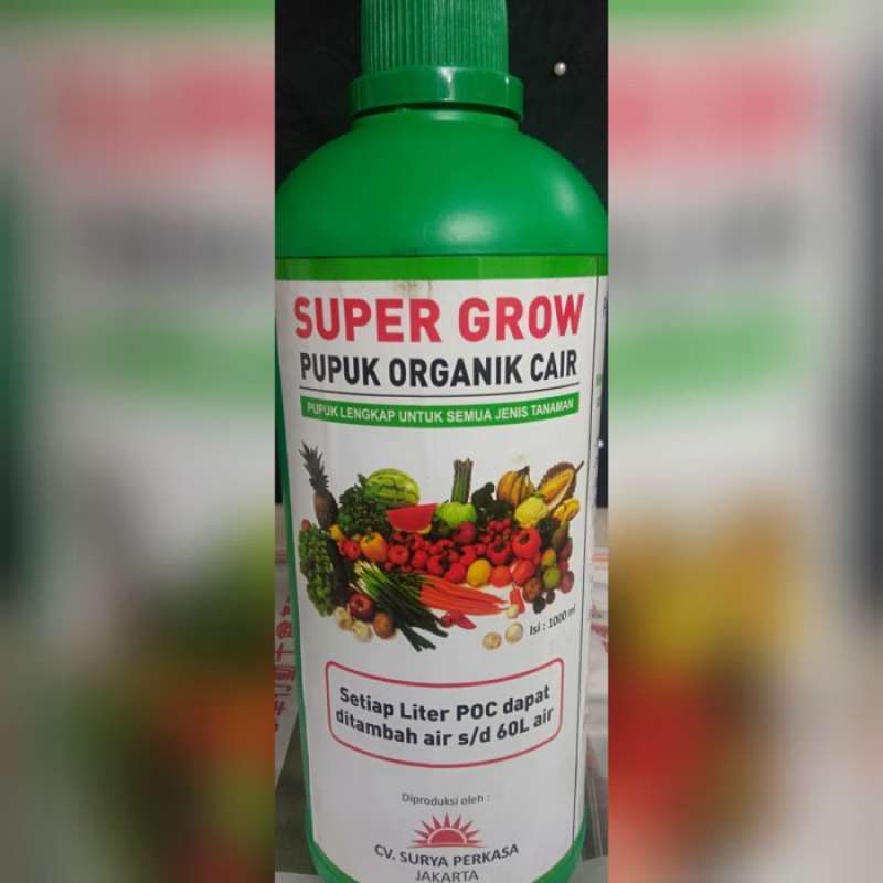 Promo obat super grow/pupuk organik/pupuk cair/pupuk buah/penyubur tanaman Diskon 28% di Seller ...