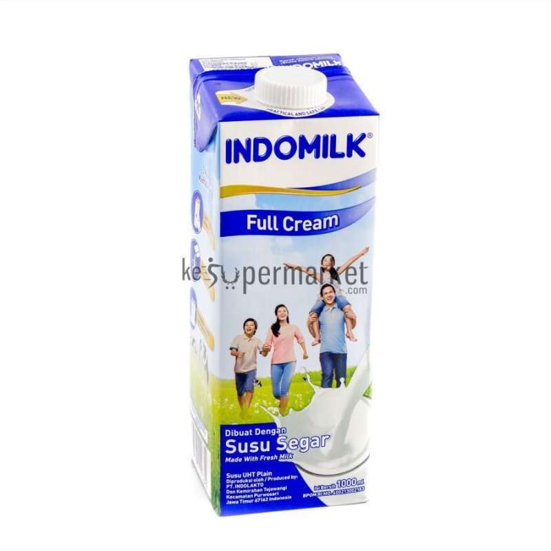 Jual Susu Indomilk Uht Full Cream 1lt Tta di Seller Happy Fruit Jakarta ...