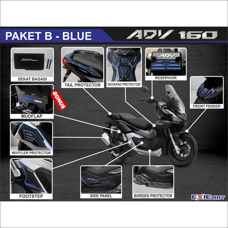 Promo Paket Body Protector Adv 160 - Full Set Aksesoris Pelindung Adv ...