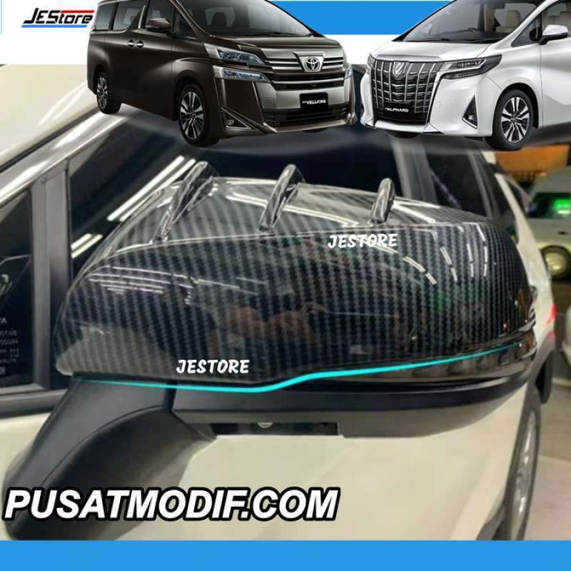 Promo TOYOTA ALPHARD COVER SPION B VELLFIRE GEN3 MIRROR CARBON ALPHARD ...