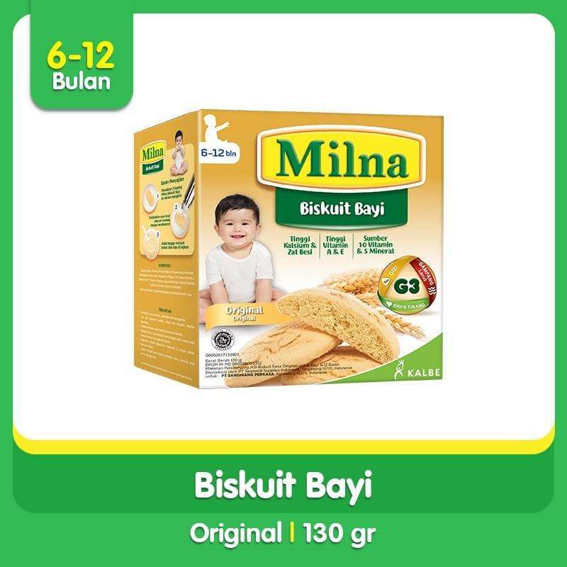 Jual Milna Biskuit Bayi 130gr Biskuit Rusk Biskuit MPASI Cemilan Anak ...