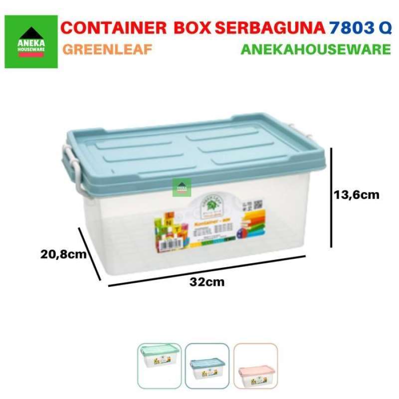 Jual Box Container 5,5 Liter 7803 Green Leaf di Seller Anekahouseware ...