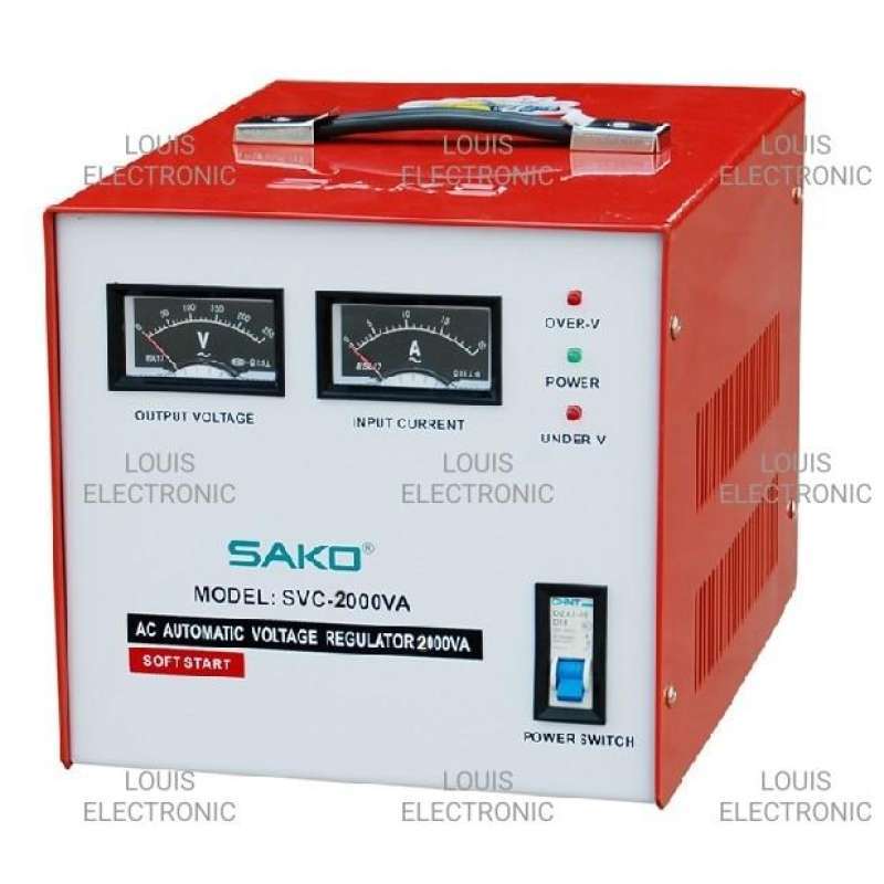 Jual Stabilizer SAKO SVC-2000VA Automatic Voltage Regulator 2000 Watt 2000W di Seller Louis ...