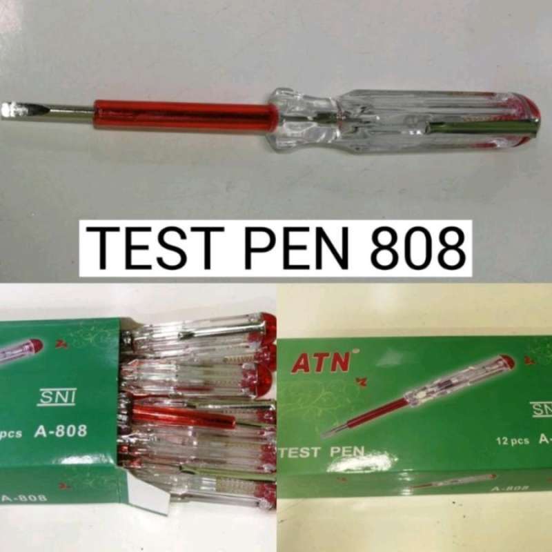Jual Tespen Obeng Merah / Tespen Listrik / Test Pen di Seller Speed ...