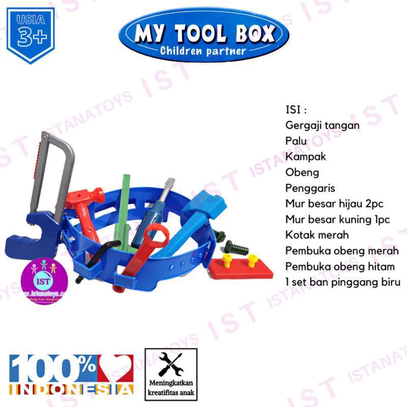 Promo Mainan Edukasi Anak My Tool Box Koper No.F1679-T Diskon 50% di Seller Istanamainan ...