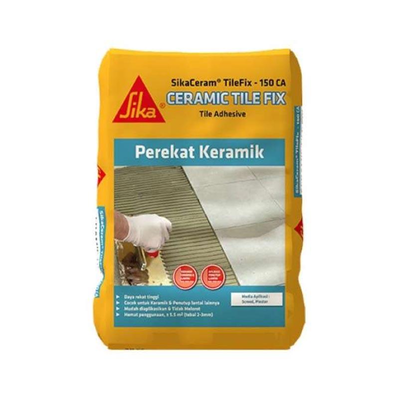 Jual Sikaceram 150Ca Mortar Lem Perekat Keramik Lantai Dinding 25 Kg ...