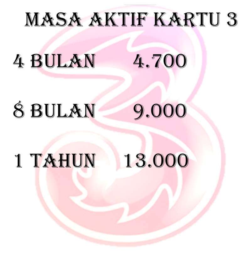 Jual Kartu Three Masa Aktif Terbaru Dengan Harga Termurah Di 2024 | Blibli