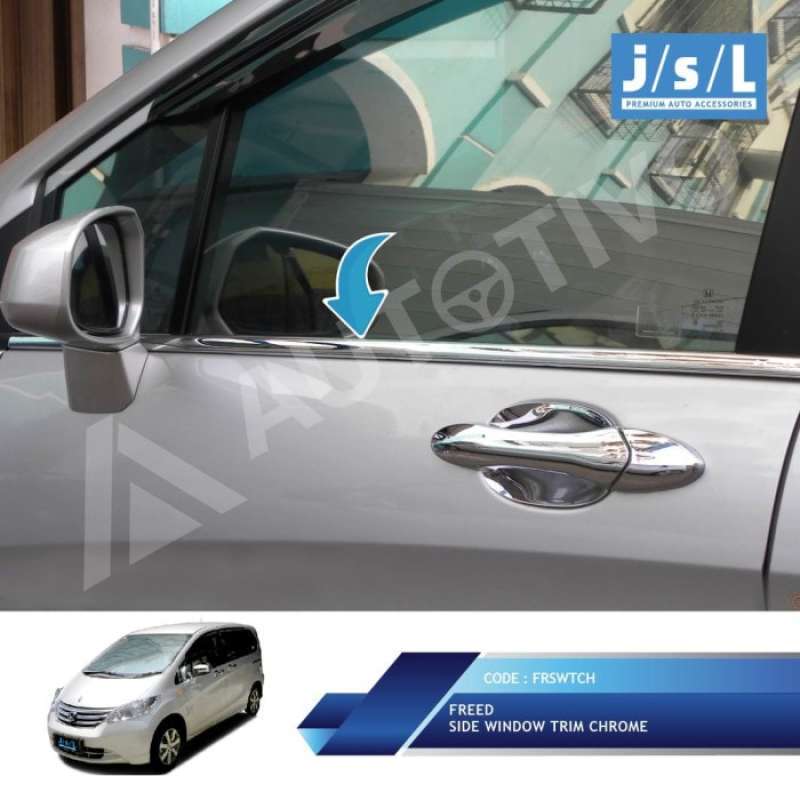 Jual Honda Freed List Kaca Samping JSL / Side Window Trim Chrome di ...