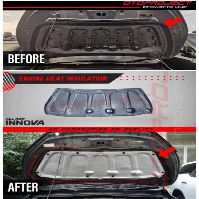 Jual Cover Mesin Engine Heat Insulation Otoproject Innova Reborn Di ...