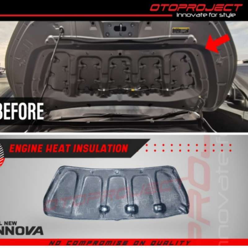 Jual Cover Mesin Engine Heat Insulation Otoproject Innova Reborn Di ...