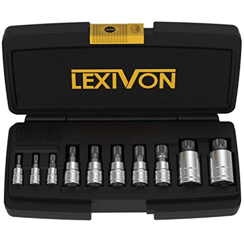 Promo LEXIVON XZN Triple Square Spline Bit Socket Set, Premium S2 Alloy ...