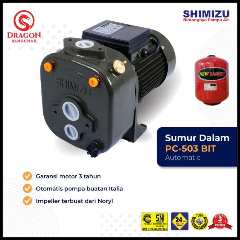 Jual POMPA AIR SHIMIZU PC 503 BIT - JET PUMP SHIMIZU DENGAN TABUNG di ...